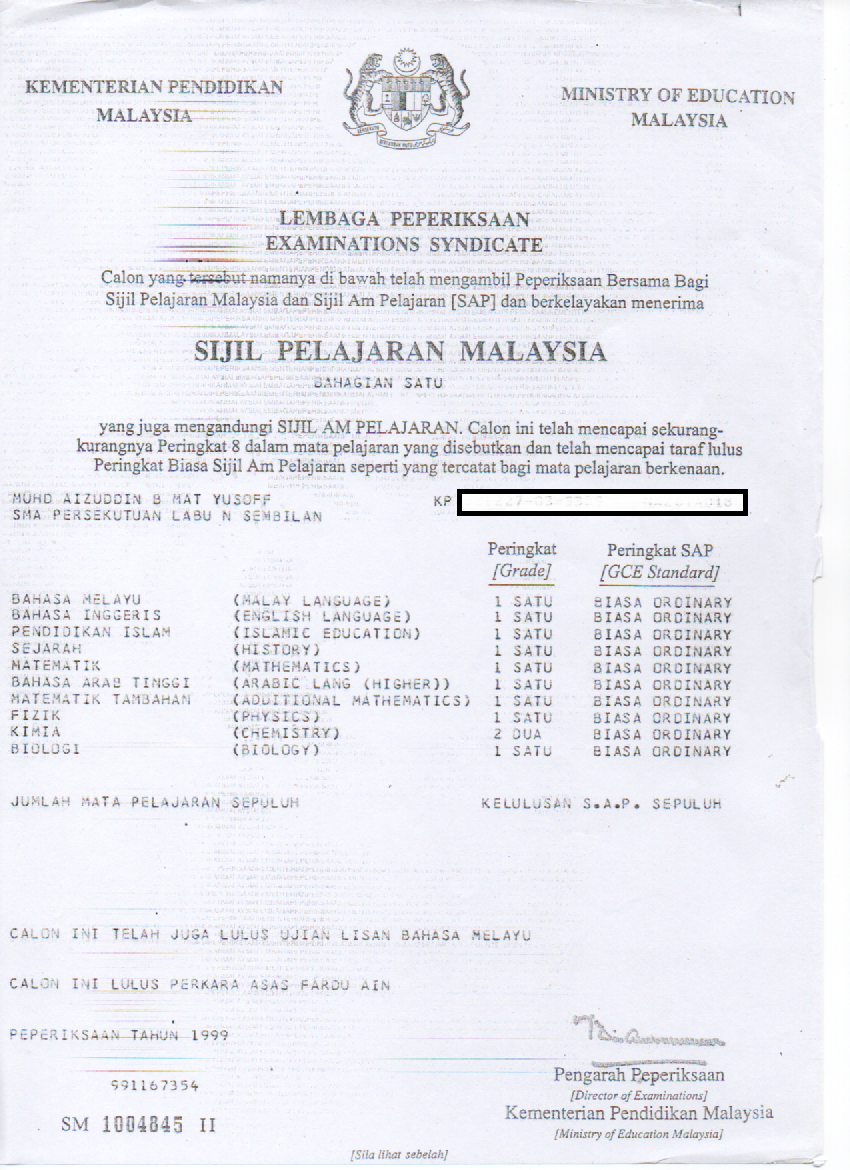 SPM Aizuddin – Aizuddin Yusoff Academy